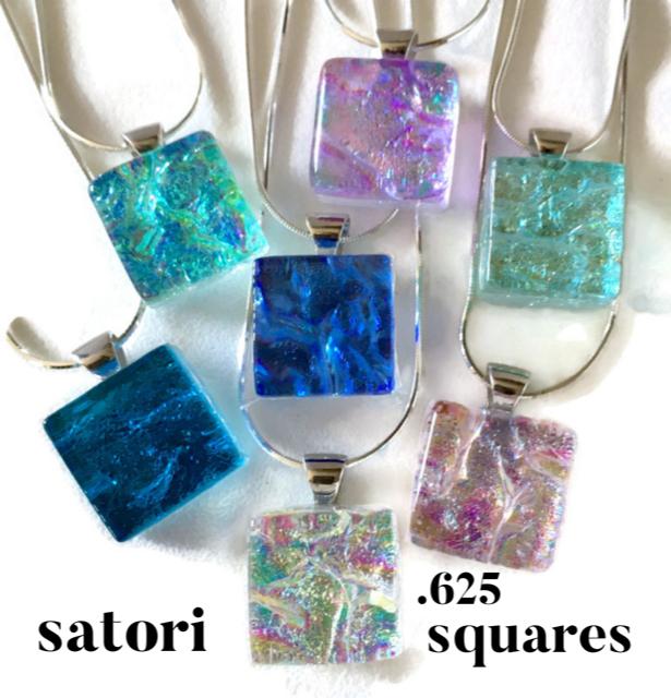 Satori .625 Squares Necklace – Satori Fire Glass